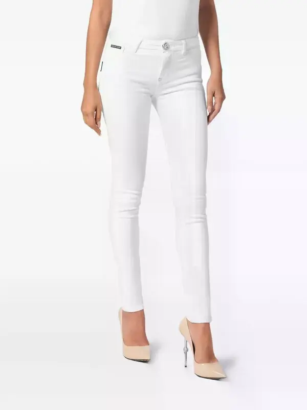 Philipp Plein Logo-patch Jeggings - White