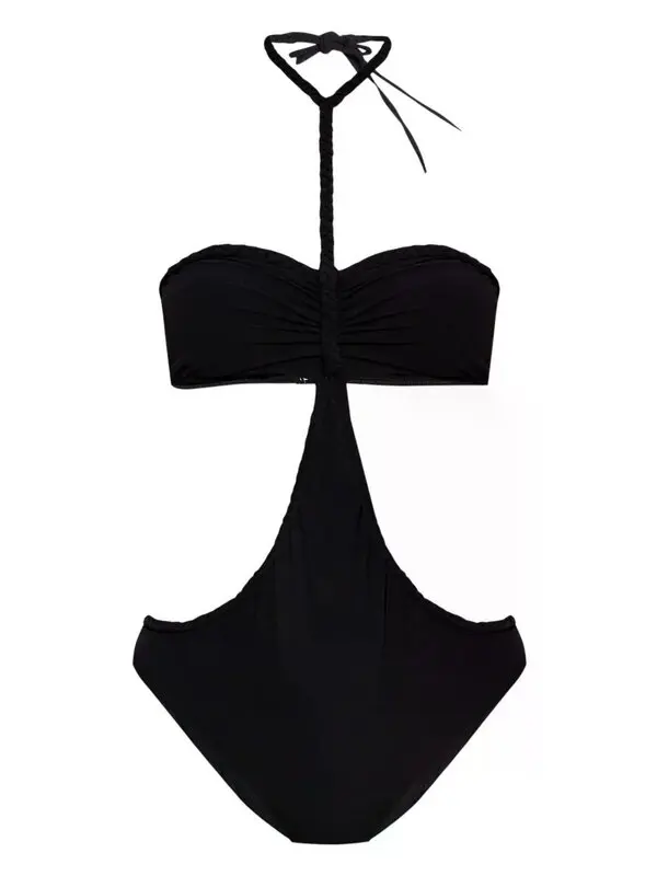 Isabel Marant Cut-out Bandeau One Piece Swimsuit - Black