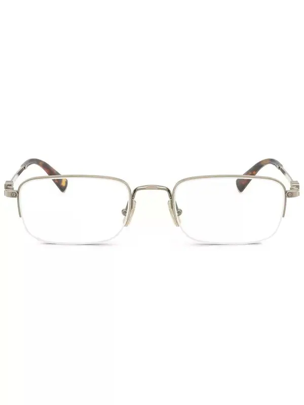 Miu Miu Rectangle-frame Glasses - Gold