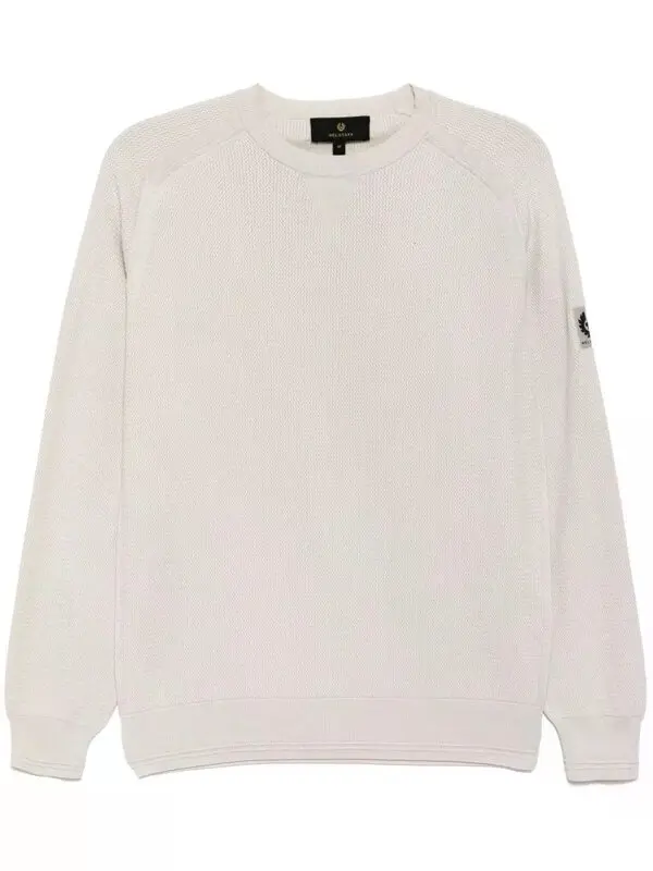 Buy Belstaff Guide Crewneck Jumper Grey At 49% Off Editorialist