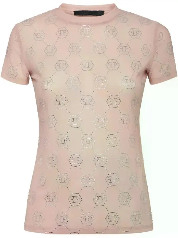 Philipp Plein Pure Monogram Strass T-shirt