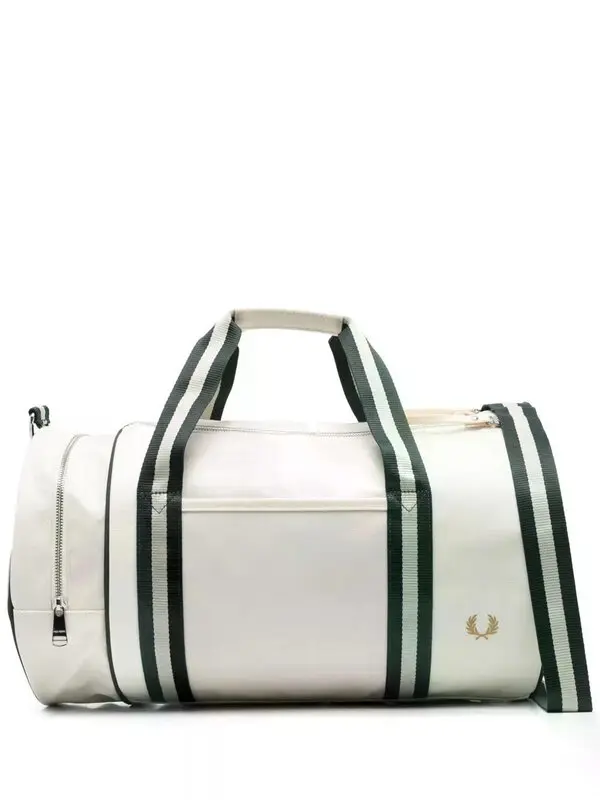 Fred Perry Classic Barrel Bag - White