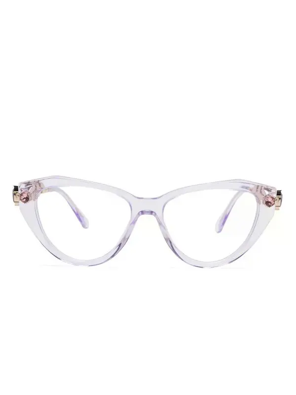 SWAROVSKI Embellished Eyeglasses - Purple