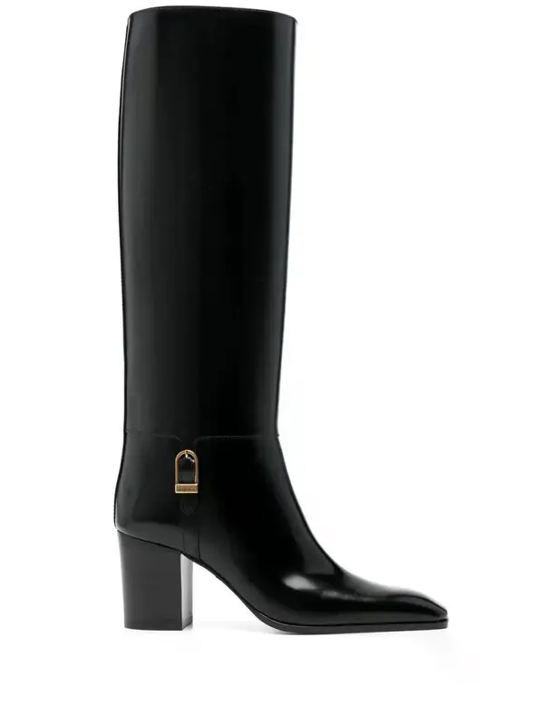 Saint Laurent 75mm Julia Boots - Black