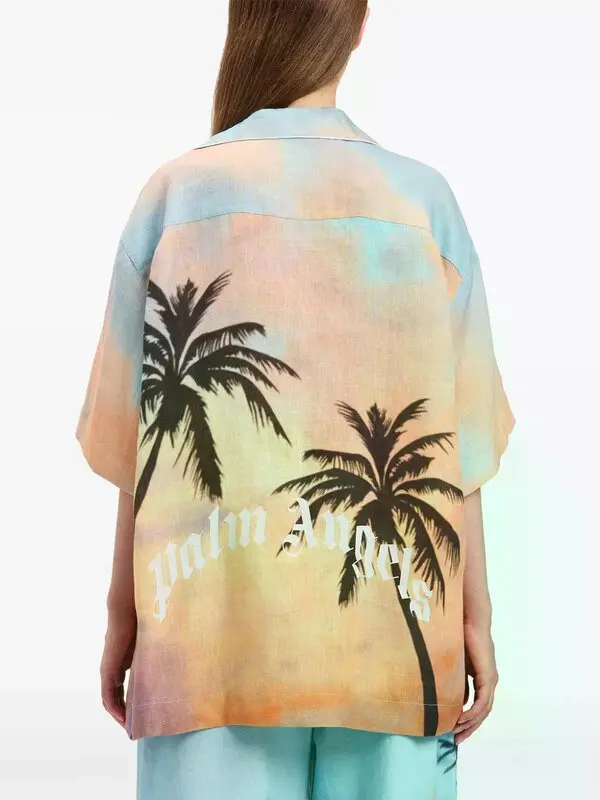 Palm Angels Sunrise Bowling Shirt