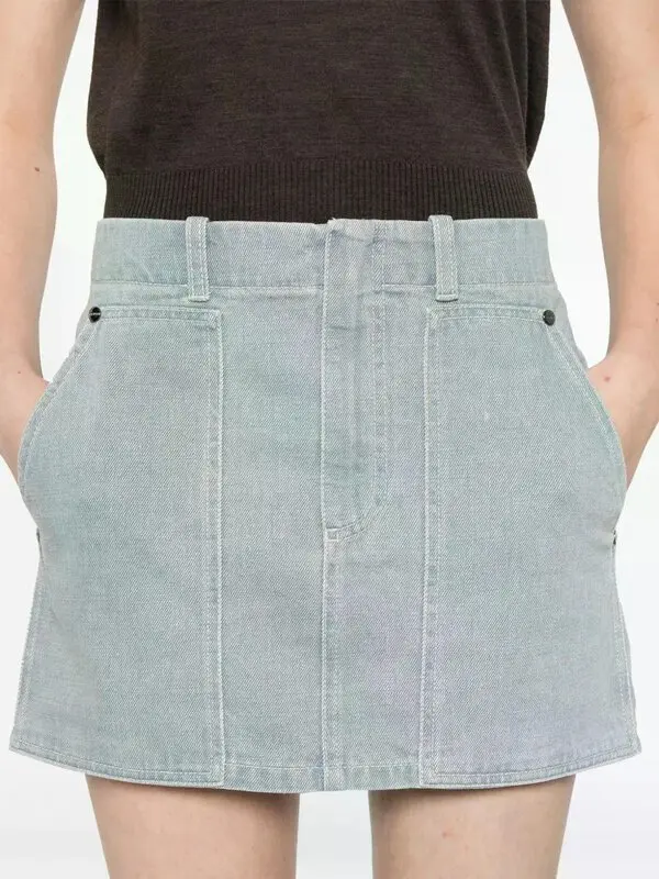 Fendi Roma Mini Skirt - Blue