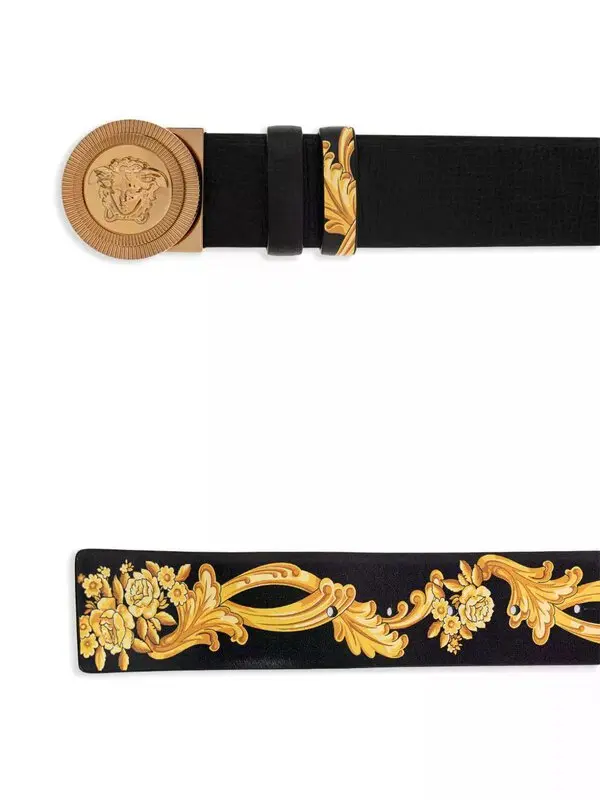 Versace Medusa Buckle Leather Belt