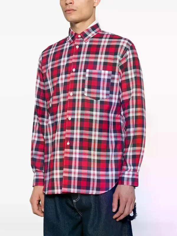 Comme Des Garçons Checked Shirt - Red