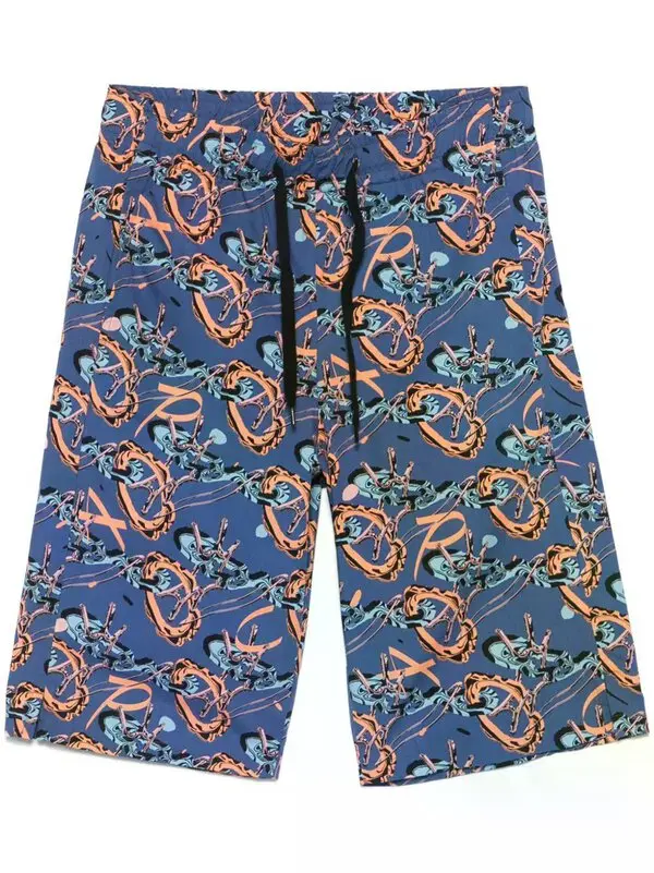 A.p.c. Abstract-print Deck Shorts