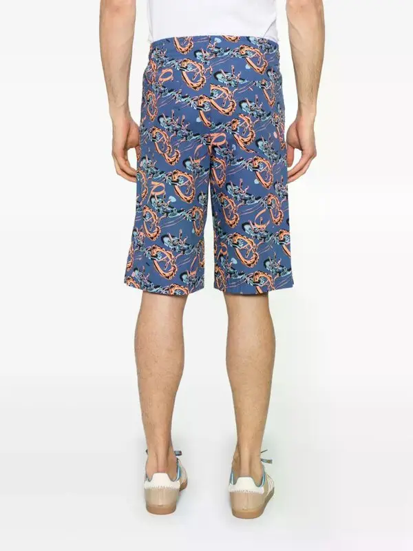 A.p.c. Abstract-print Deck Shorts