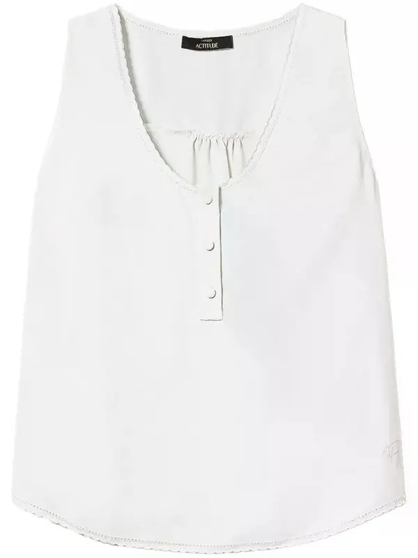 TWINSET Embroidered-trim Top