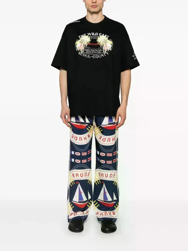 Rhude Sail Flag Silk Trousers