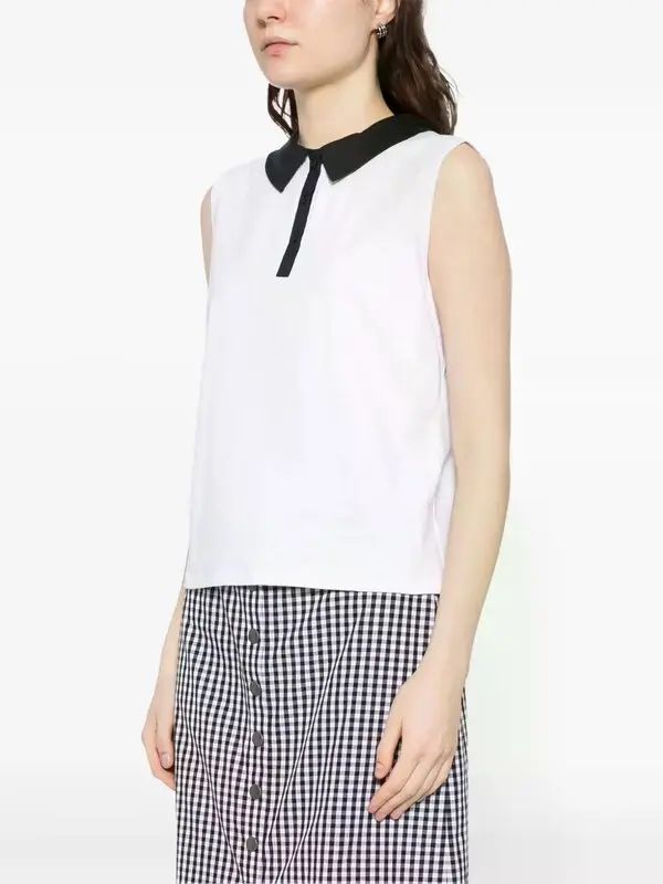 AGNÈS B. Cotton Polo Top