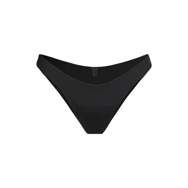 SKIMS Signature Swim Dipped Bikini Bottom - Onyx