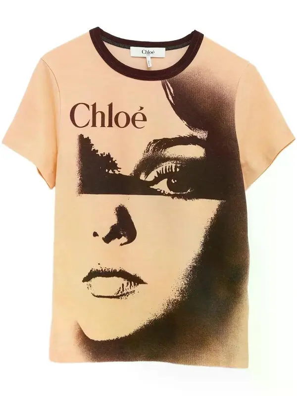 Chloé Graphic-print T-shirt - Orange