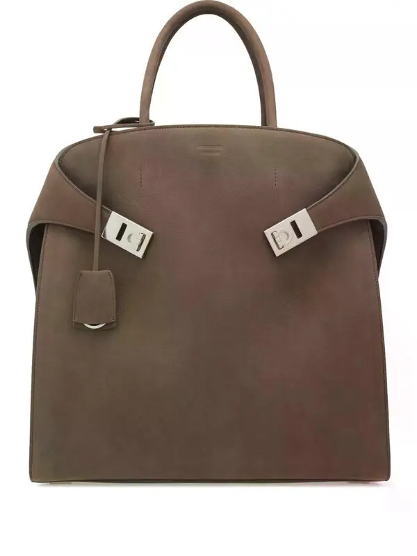 FERRAGAMO Hug Tote Bag - Brown