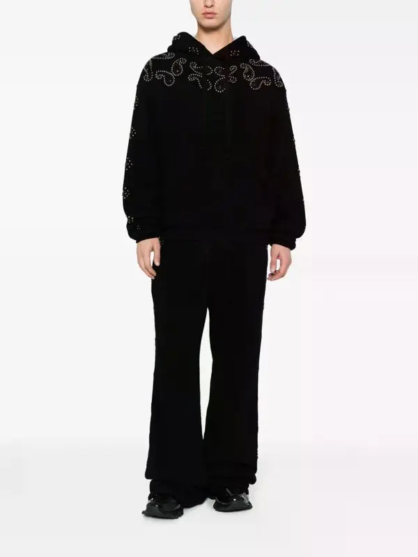 Cout De La Liberte Bead-embellished Western-style Track Pants