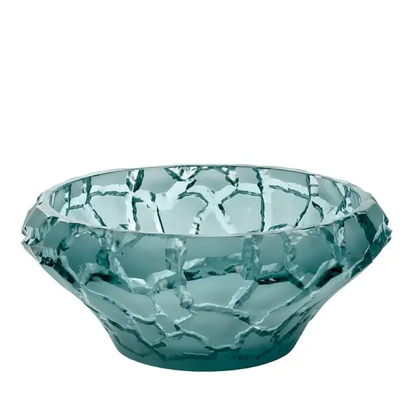 Lalique Persepolis Blue Crystal Caldera Bowl - No Color