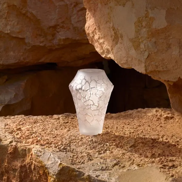Lalique Crystal Caldera Medium Vase