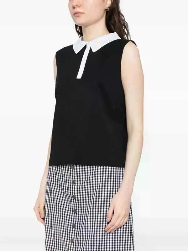 AGNÈS B. Sleeveless Polo Top