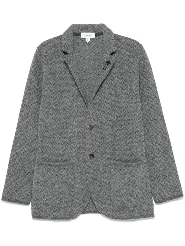 LARDINI Brushed Blazer - Grey