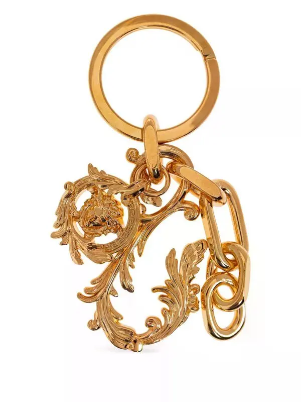 Versace Medusa Charm Keyring - Gold