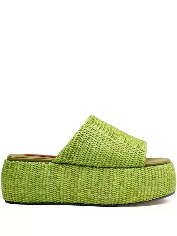 SIMONMILLER Platform Sole Sandals - Green