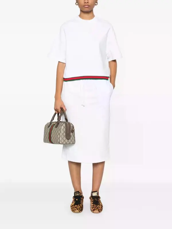 Gucci Web-stripe Midi Skirt