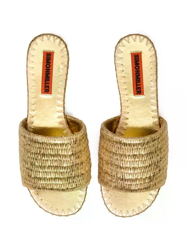 SIMONMILLER Raffia Salerno Slides