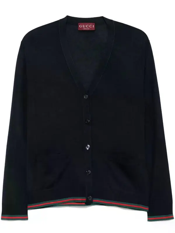 Gucci Fine-knit Cardigan - Blue