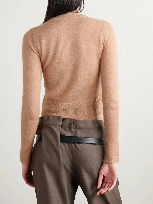 Acne Studios Mohair-blend Cardigan - Neutrals