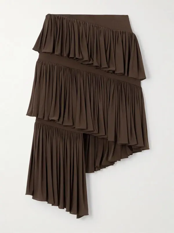 Alaïa Tiered Asymmetric Mini Skirt
