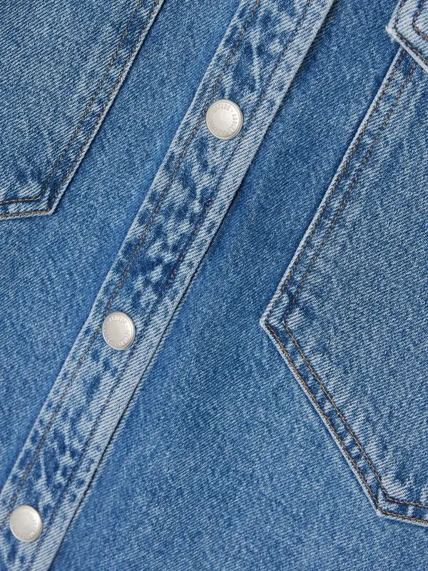 AGOLDE Lotta Organic Denim Shirt - Blue