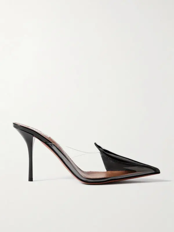 Alaïa Pvc And Patent-leather Mules