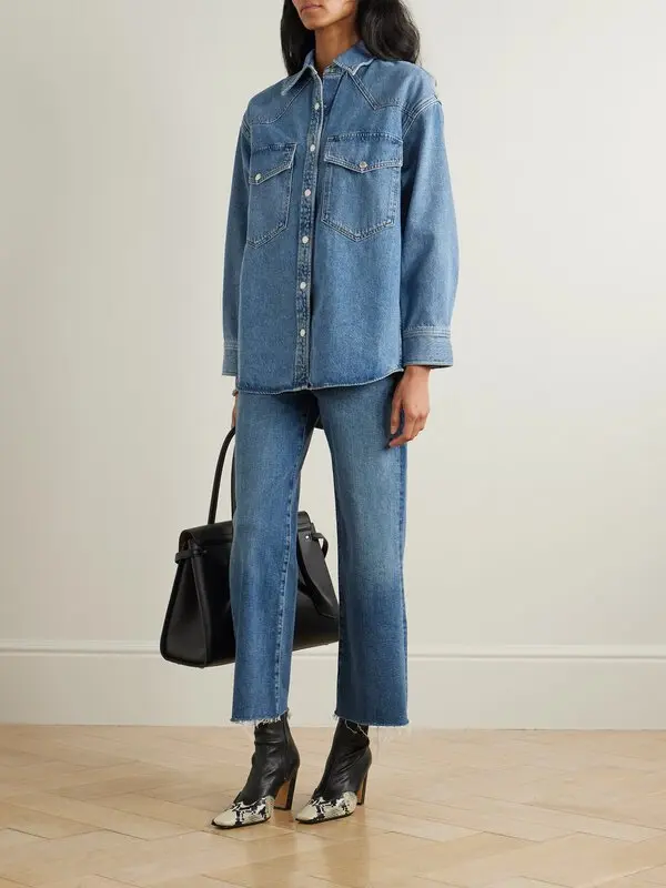 AGOLDE Harper Cropped Mid-rise Straight-leg Jeans
