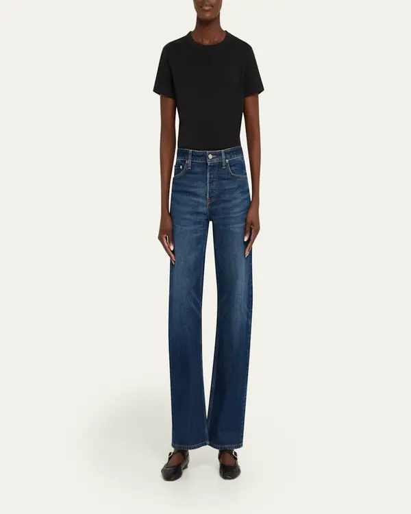 EB DENIM Alida Bowed Leg Jeans - Tribeca