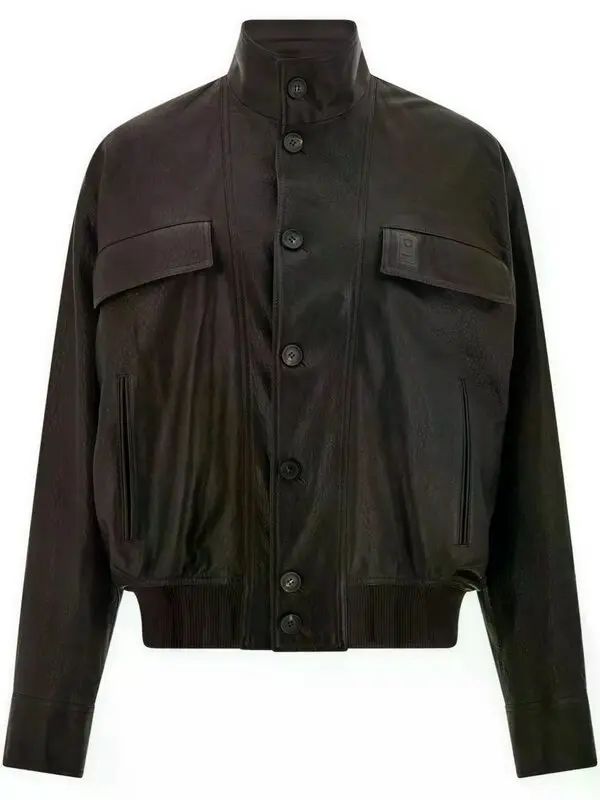 FERRAGAMO Leather Jacket - Brown