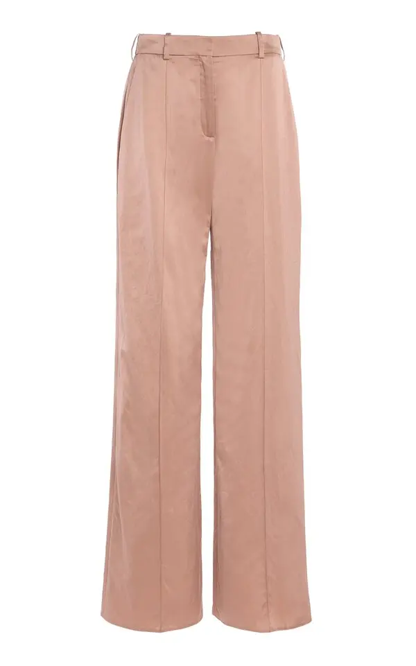 Balmain Satin Straight-leg Trousers