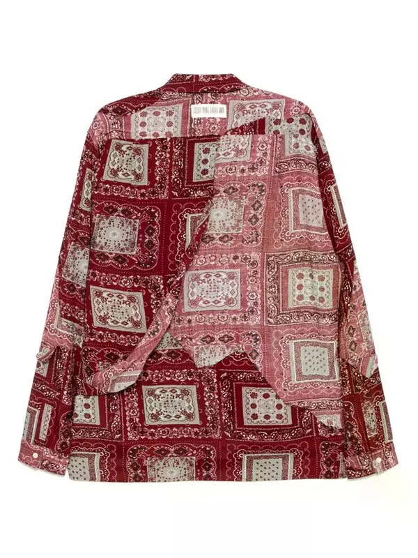 MOSTLY HEARD RARELY SEEN Paisley Cut Me Up Shirt - Red