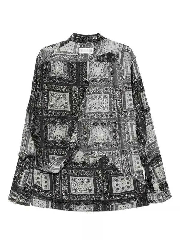 MOSTLY HEARD RARELY SEEN Paisley Cut Me Up Shirt - Grey