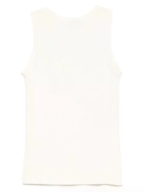 N.peal Ribbed Trim Tank Top
