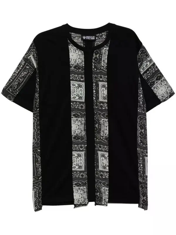 MOSTLY HEARD RARELY SEEN Spliced Paisley T-shirt - Black