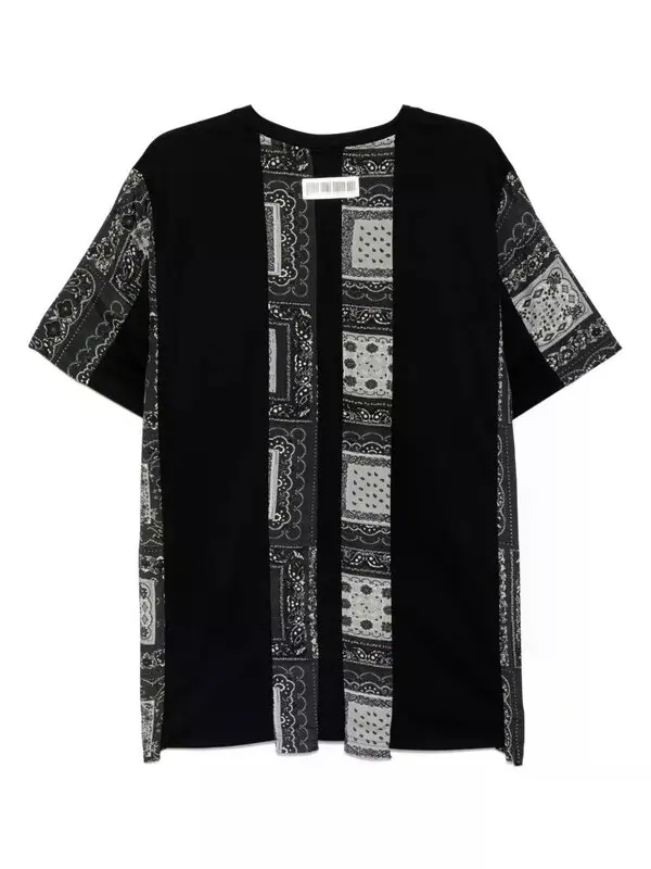 MOSTLY HEARD RARELY SEEN Spliced Paisley T-shirt - Black