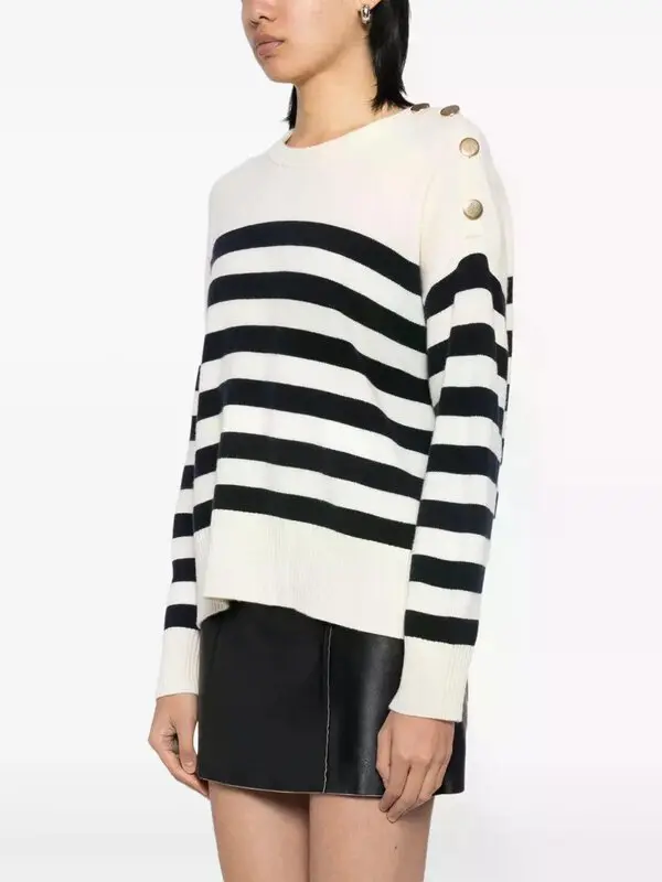 N.peal Striped Sweater
