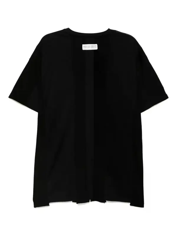 MOSTLY HEARD RARELY SEEN Spliced Luxury Mock T-shirt - Black
