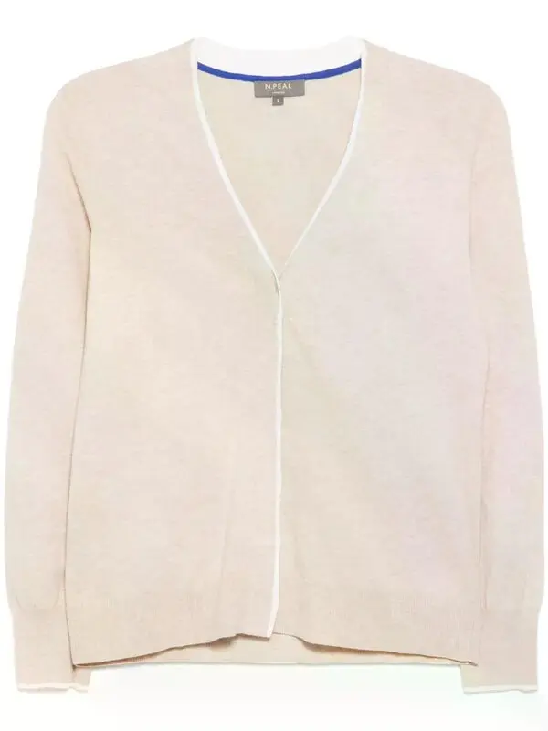 N.peal V-neck Cardigan - Neutrals