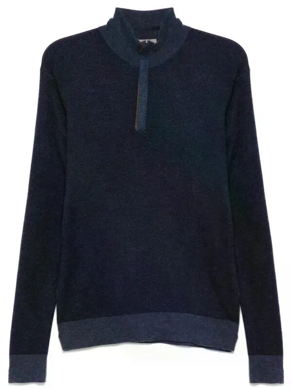 N.peal Regent Birdeye Cardigan - Blue