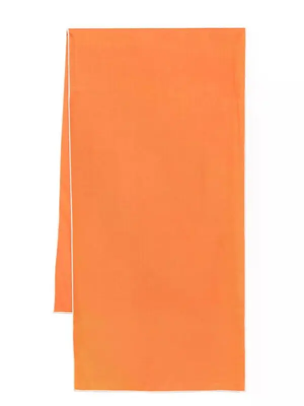 N.peal Tipped Pashmina Scarf - Orange