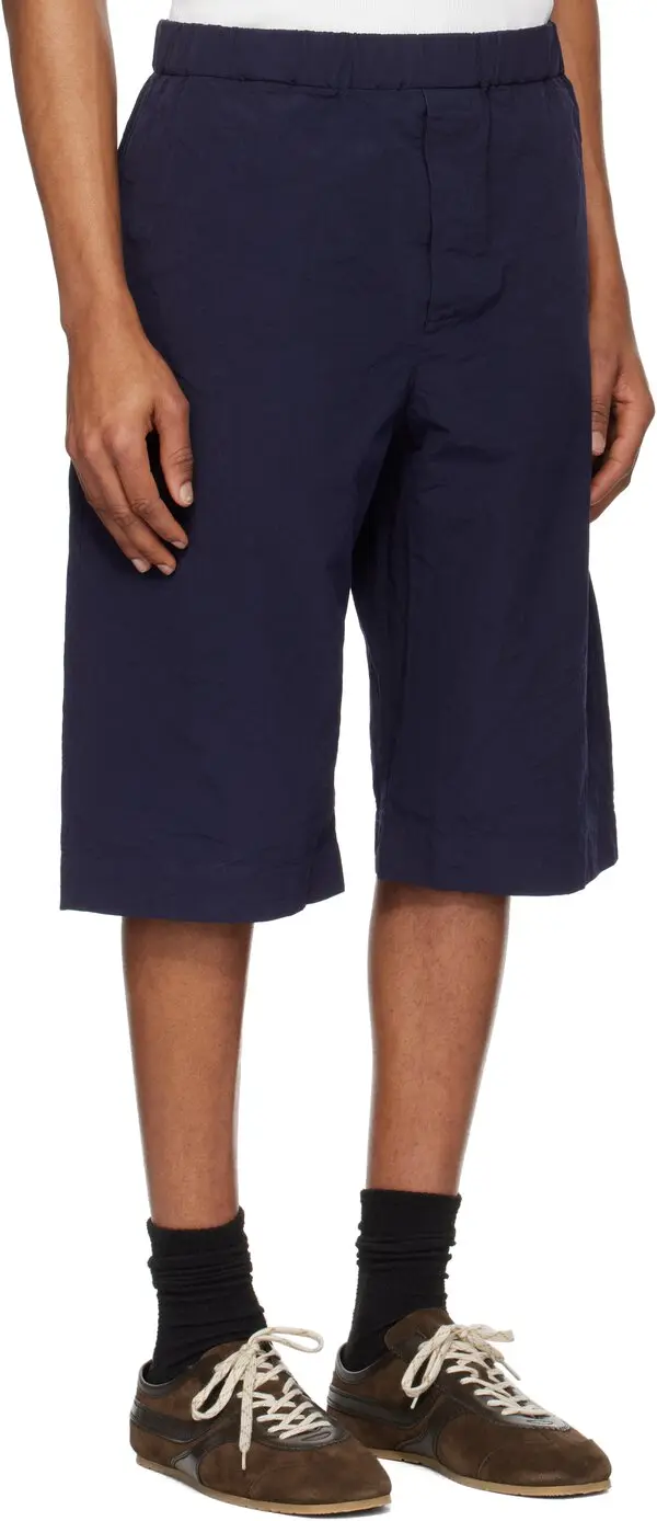 パンツ casey casey shorts cotton navy Casey Casey Jog Ah Shorts In Navy - 35% Off | Editorialist