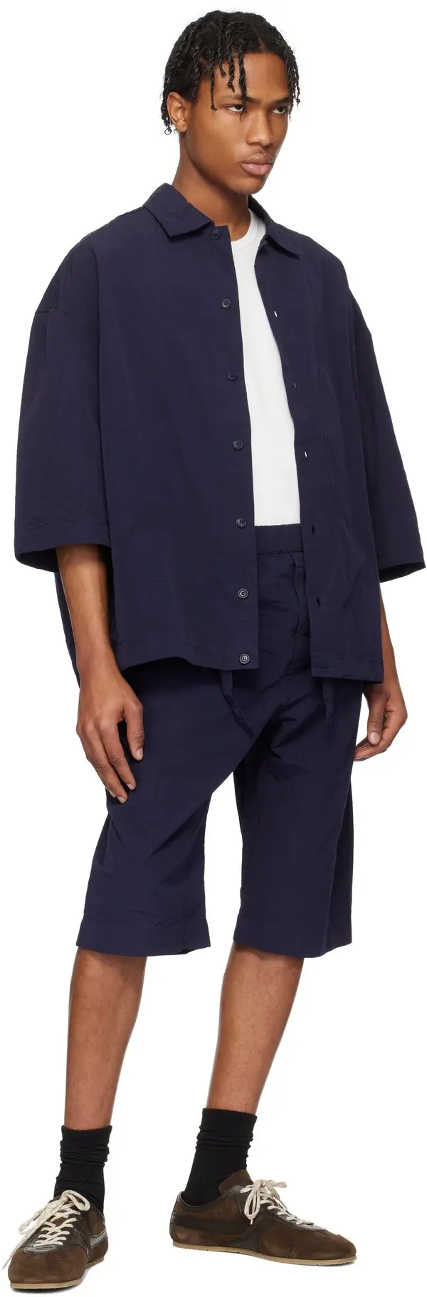 Casey Casey Jog Ah Shorts In Navy - 35% Off | Editorialist